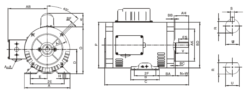 Single-Phase TEFC and ODP Rolled Steel Motors - RMSC (303) 594-7610